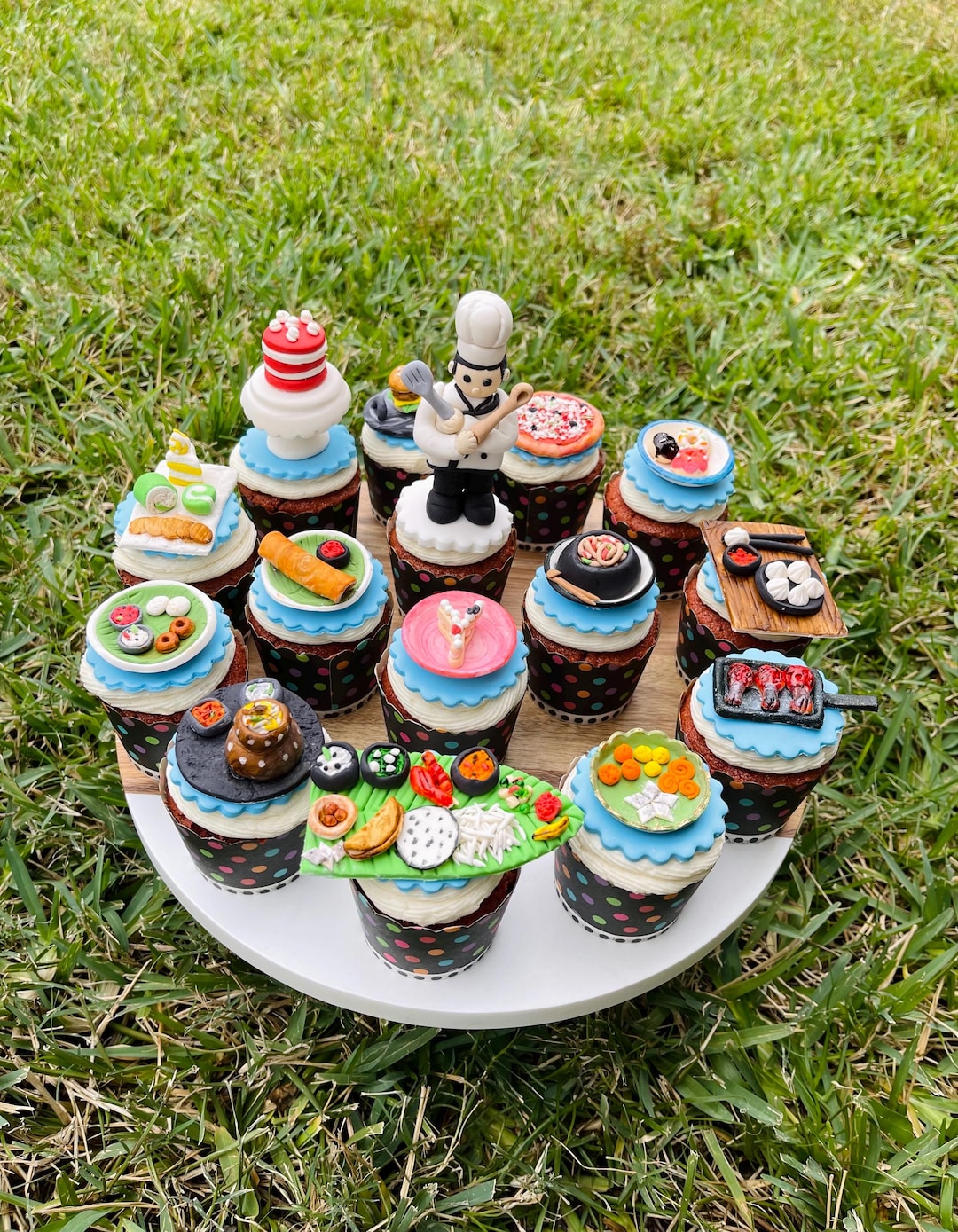 Chef Theme Cake Topper/ Chef Cupcake Topper/ Food Topper/ Biryani - Etsy