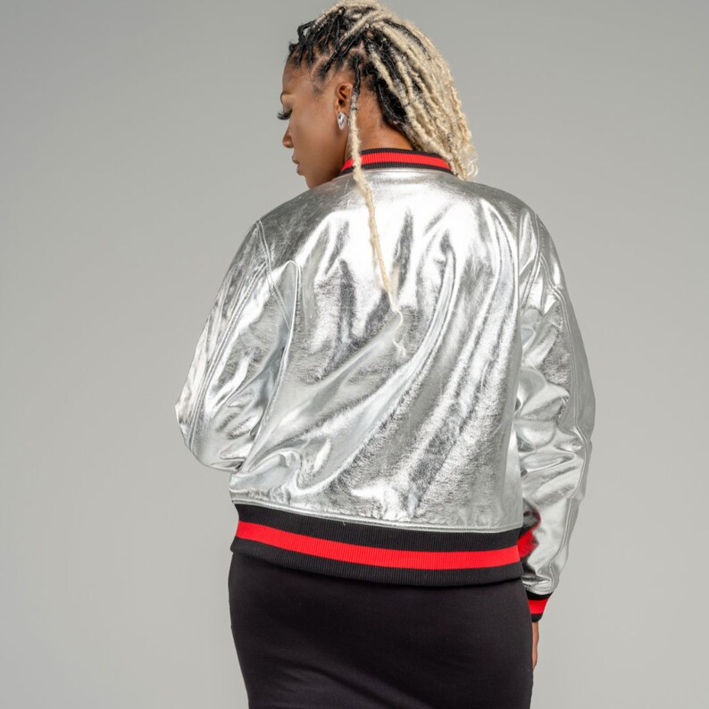 Diva 1913 Silver Bomber Jacket Delta Sigma Theta Paraphernalia - Etsy