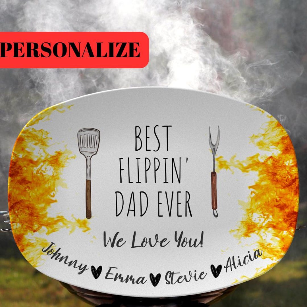 Personalized Dad Grilling Platter: Custom BBQ Gift for Grill Master - Etsy