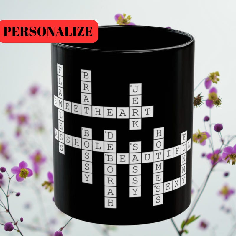 Personalized Crossword Puzzle - Etsy