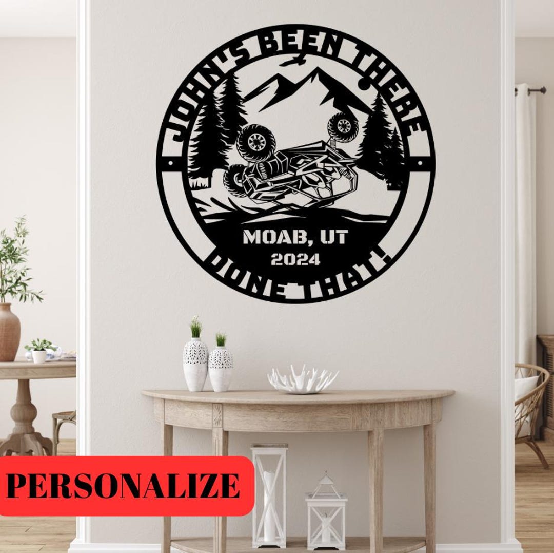 Off-road Gift Metal Wall Art, Personalized Off-roading Adventure ...
