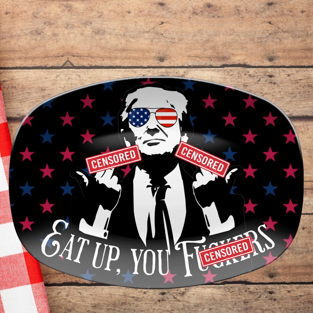 Trump BBQ Platter: Funny Republican Party Serving Tray - Etsy