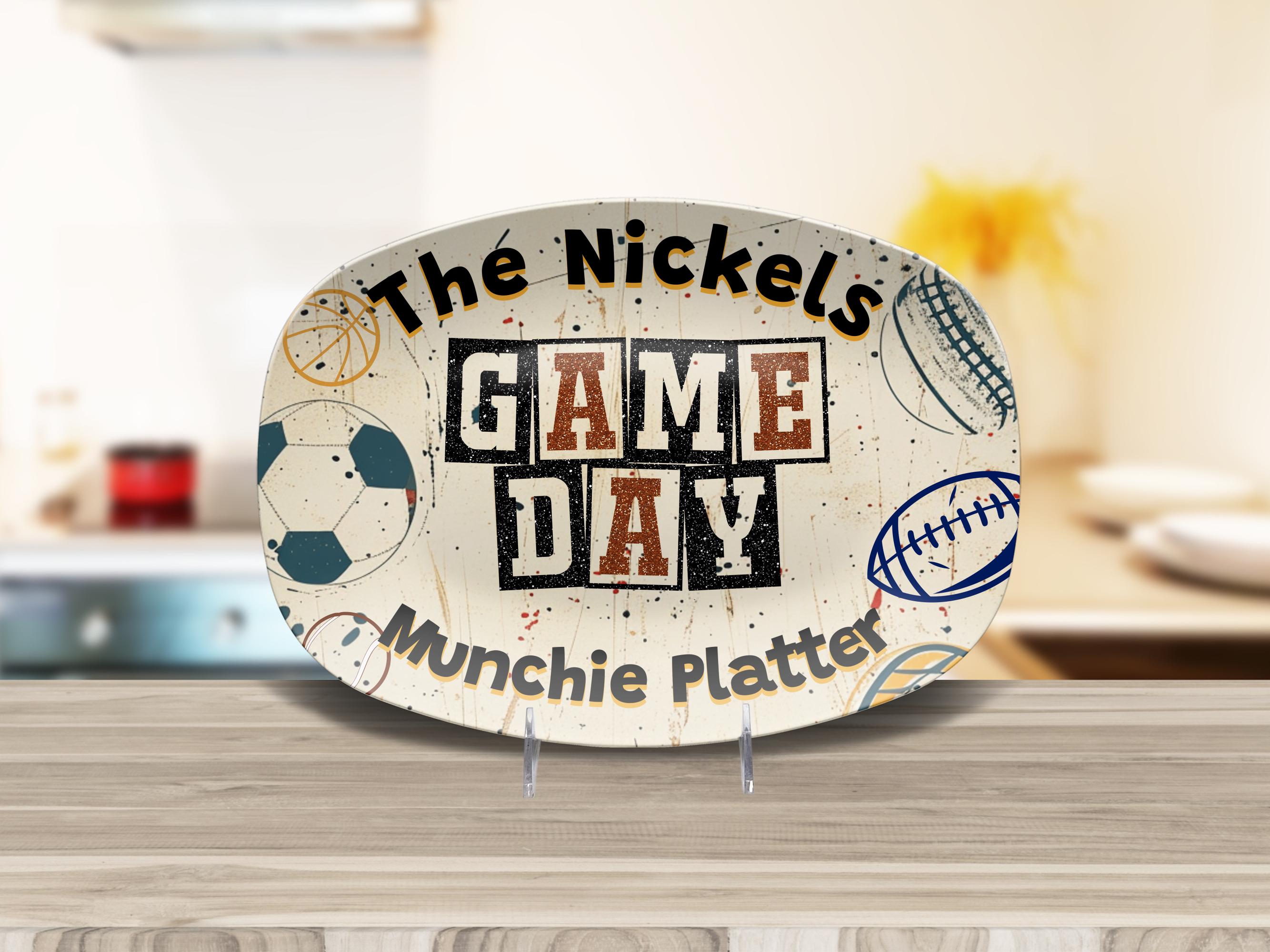 Personalized Game Day Food Platter: Custom Tailgate Munchies Tray - Etsy