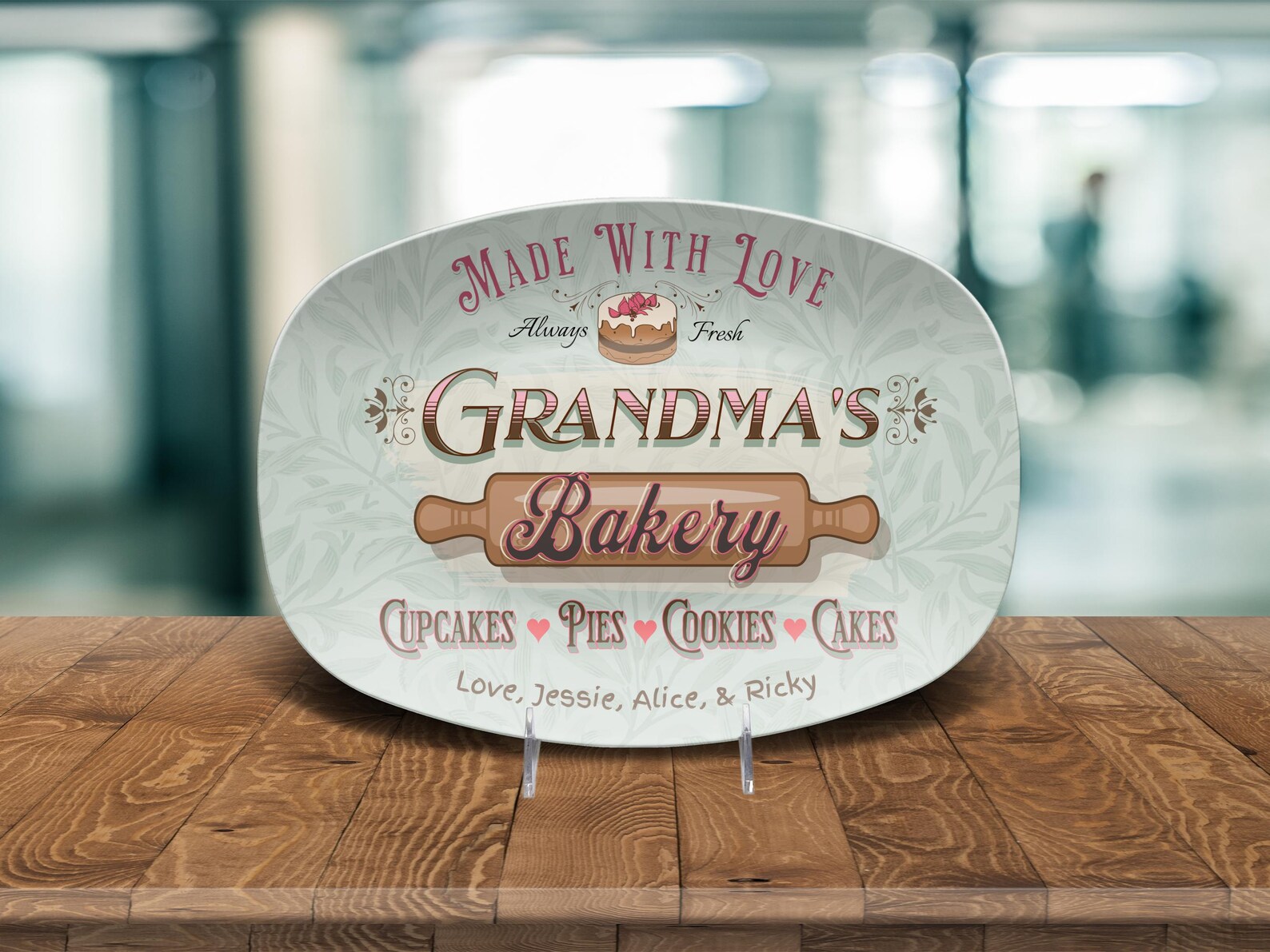 Personalized Grandma's Bakery Platter: Custom Cookie Plate Gift - Etsy