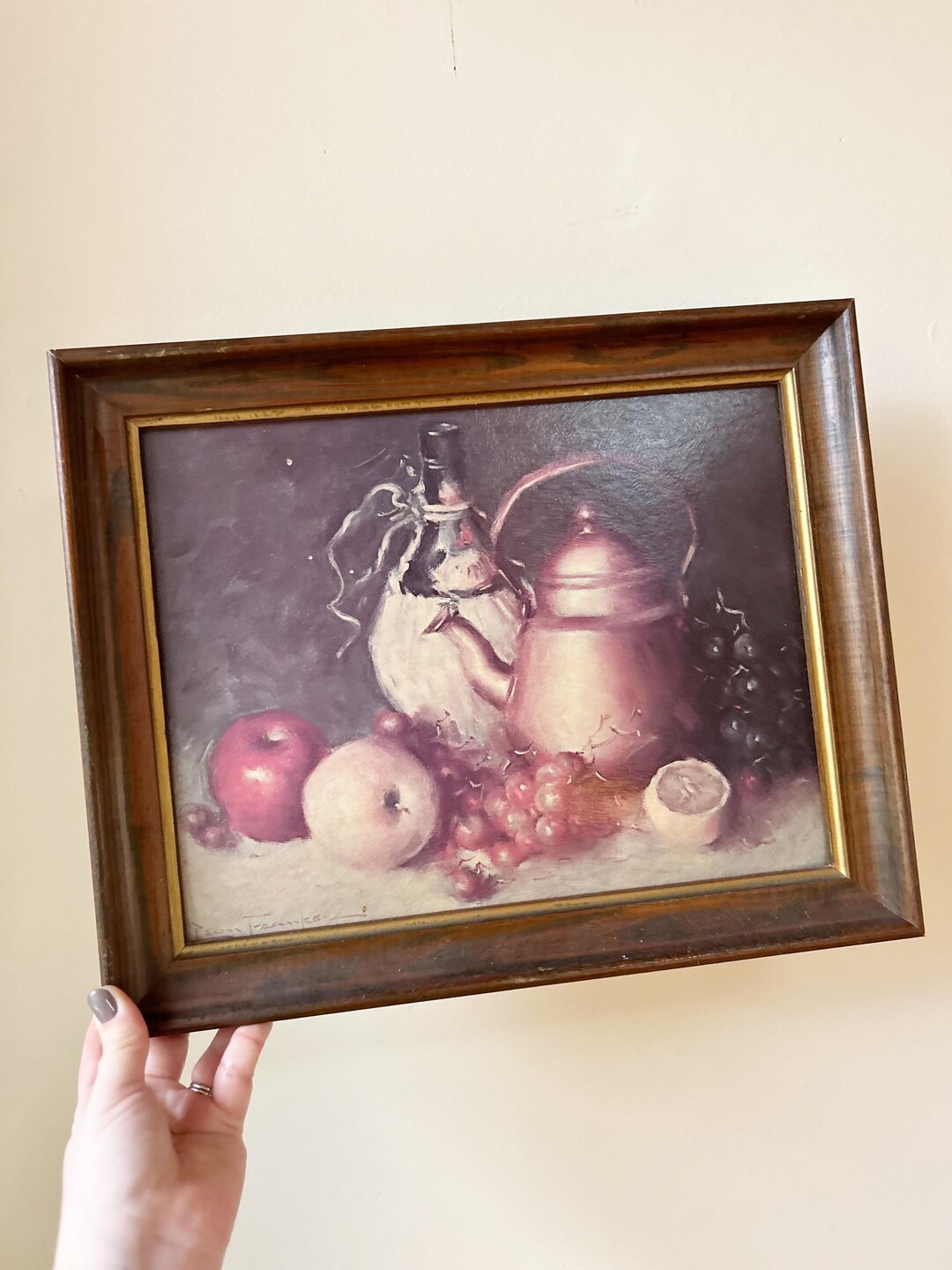 Vintage Framed Still Life Copper Pot Print Wall Kitchen Decor - Etsy