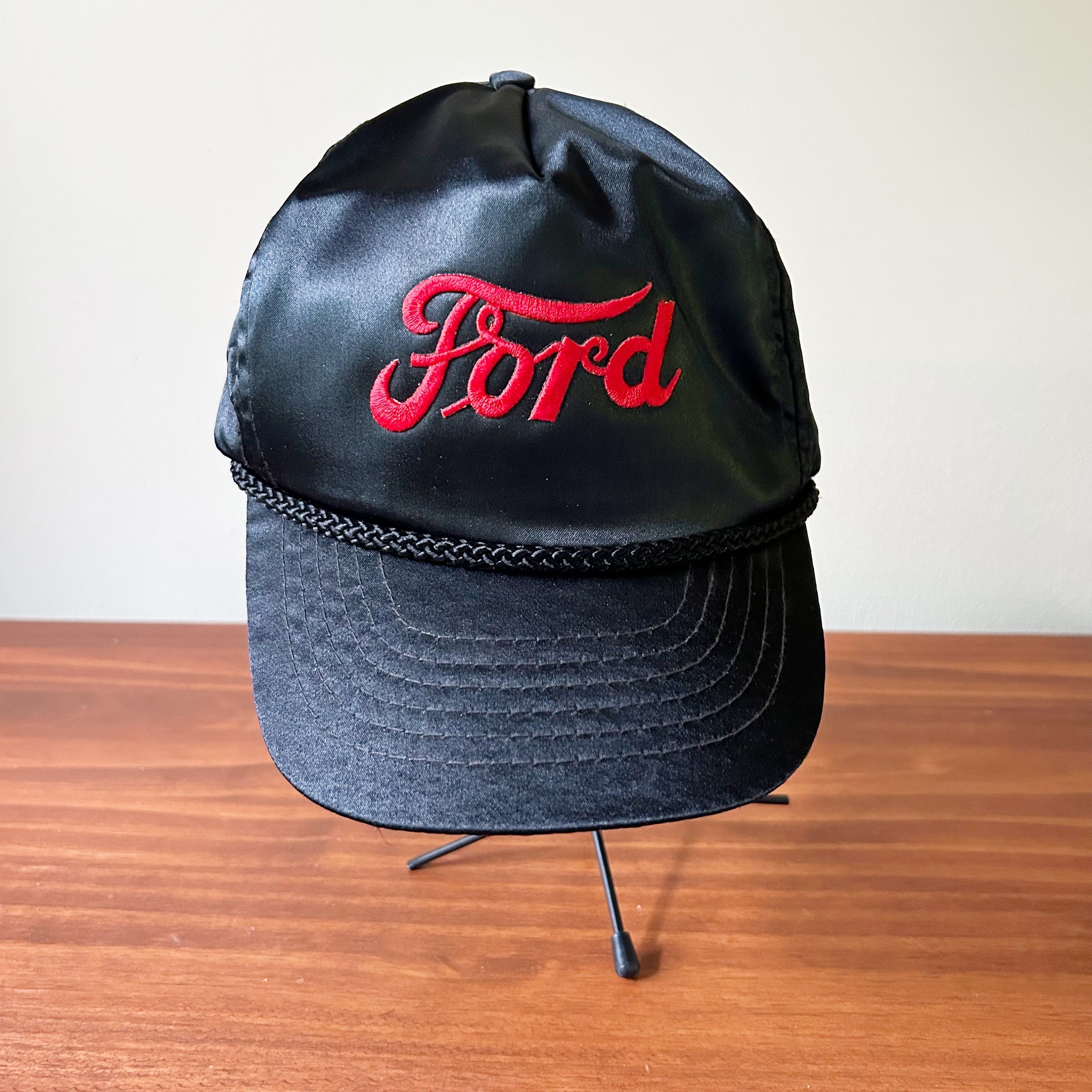 Vintage Black Ford Rope Hat - Etsy