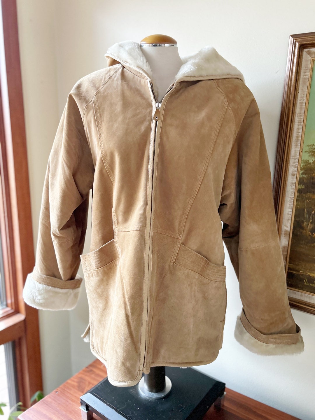 Vintage 188 West Collection Leather Heavy Reversible Jacket - Etsy