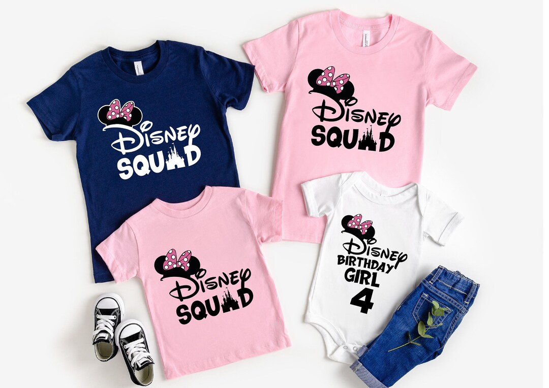 Disney Squad Birthday Family Shirts, Disney Squad Birthday Kids and ...