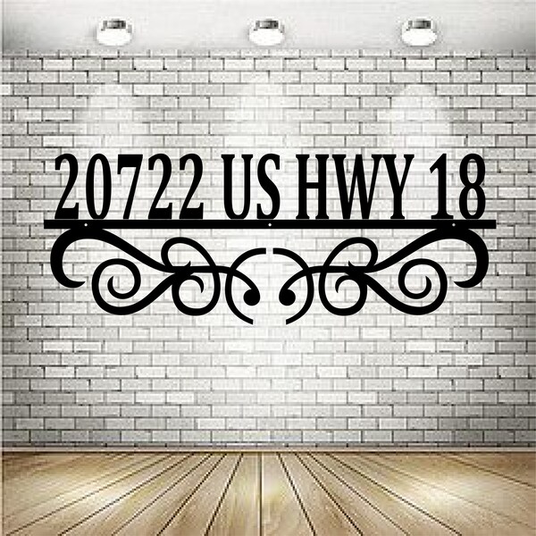 Address Sign Dxf - Etsy