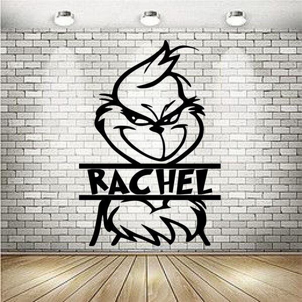 Grinch Monogram Svg - Etsy
