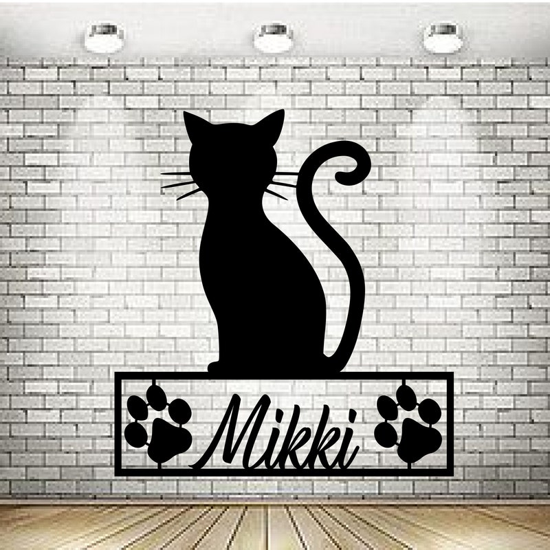 Cat Monogram Svg - Etsy