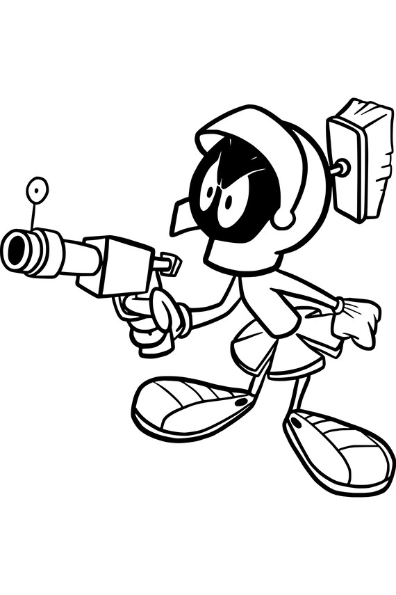 Marvin The Marshin Coloring Pages