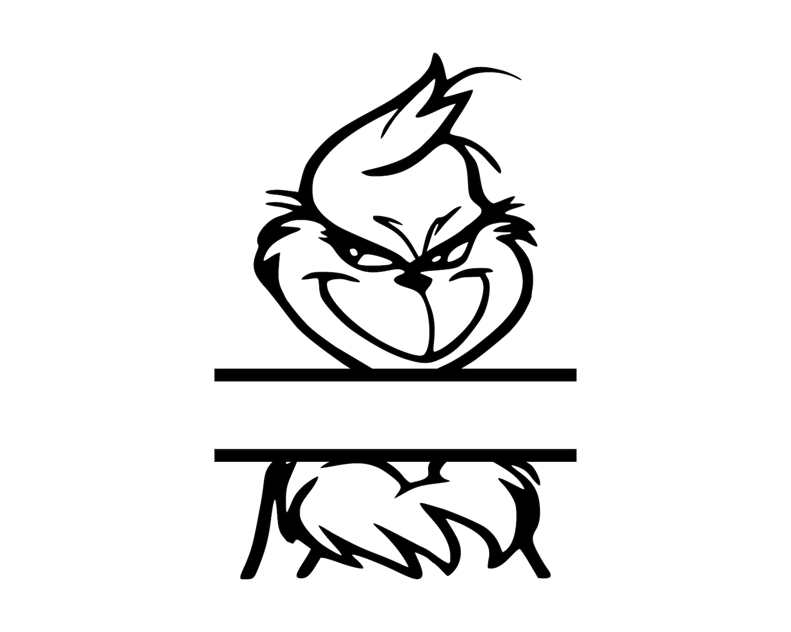 Grinch Monogram Personalized Metal Art Sign - Etsy