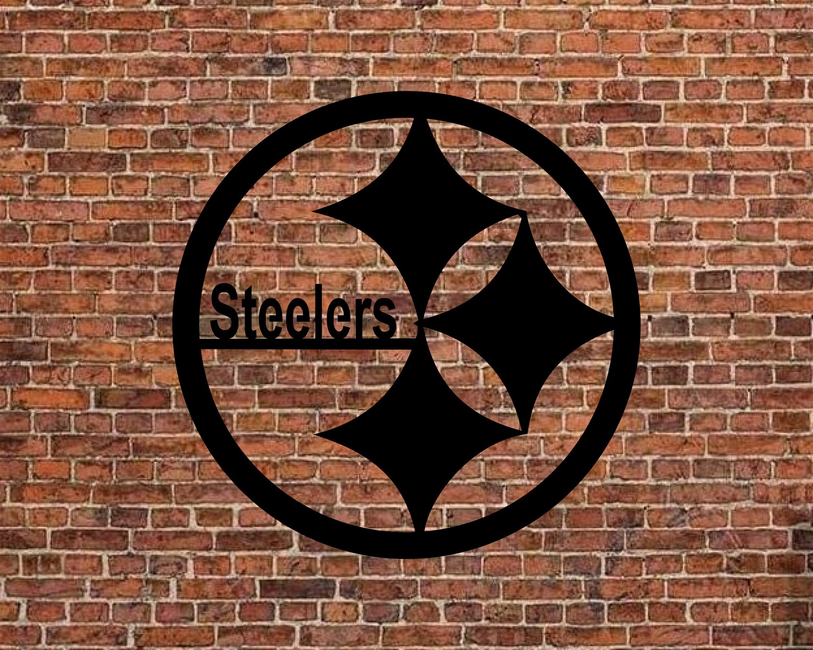 Pitsburgh Steelers Metal art work logo | Etsy
