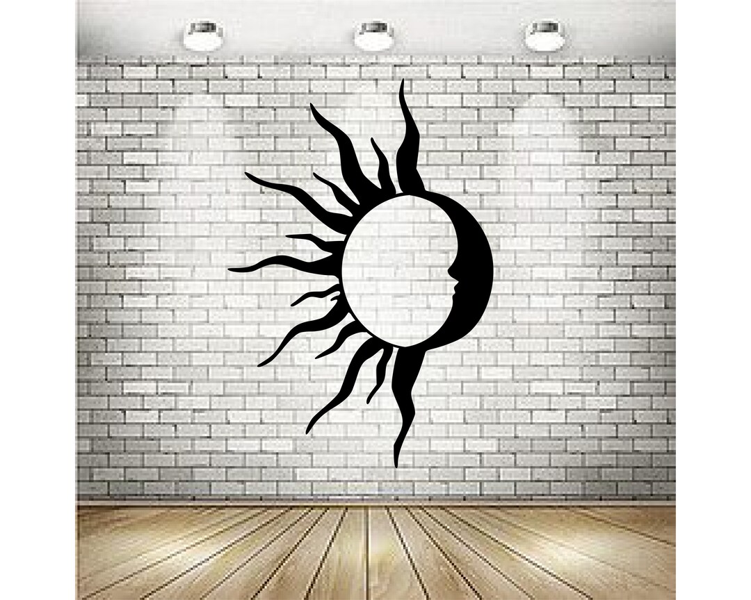 Sol y Luna. Plasma Cut Ready File SVG DXF Metalmonkeez Descarga digital ...
