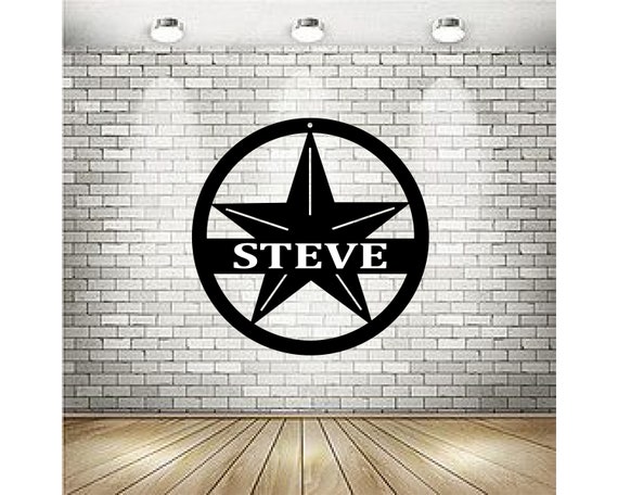 Star Monogram Star Texas Star Plasma Cut Ready File SVG DXF - Etsy