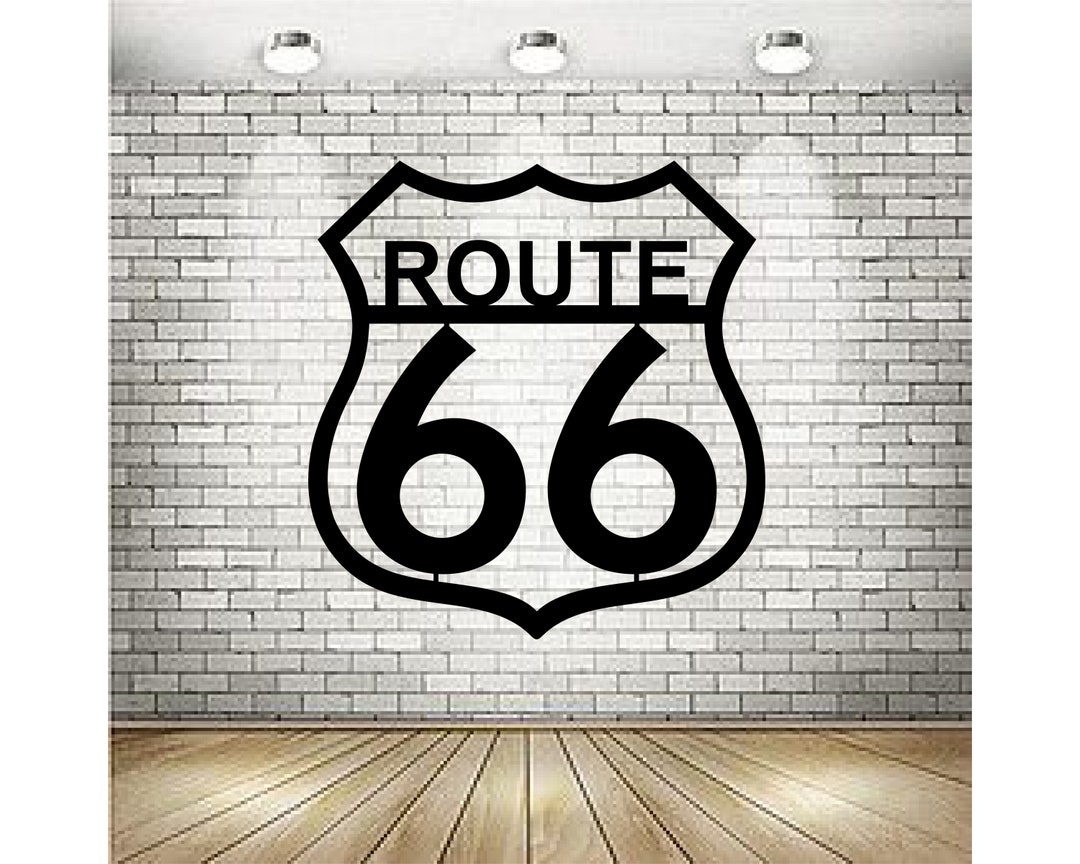 Route 66. Plasma Cut Ready File SVG DXF Metalmonkeez Digital Download ...