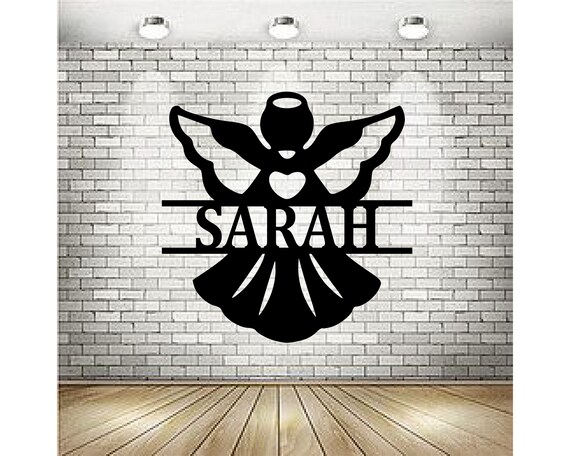 Angel Monogram Christmas Plasma Cut Ready File SVG DXF - Etsy