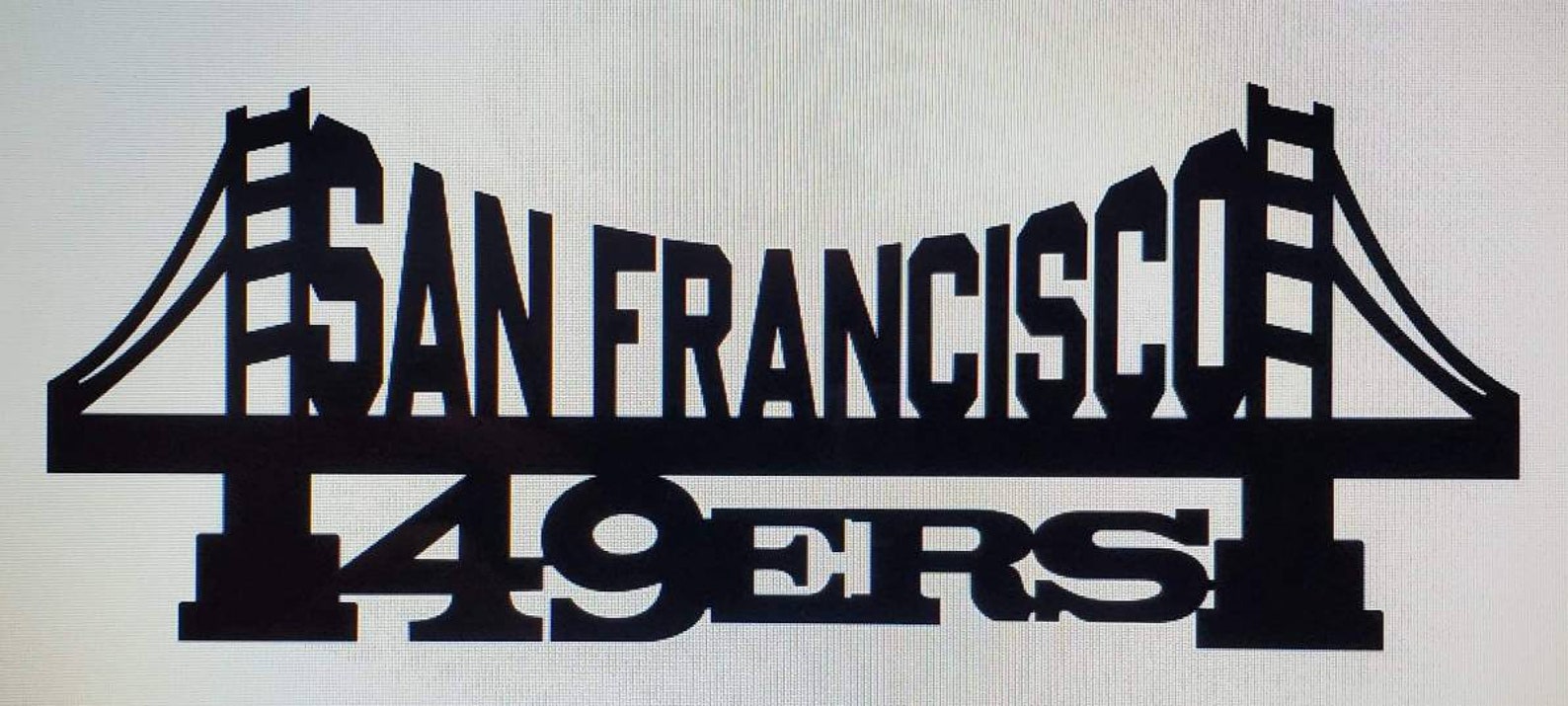 49ers Bridge Metal Art Sign | Etsy