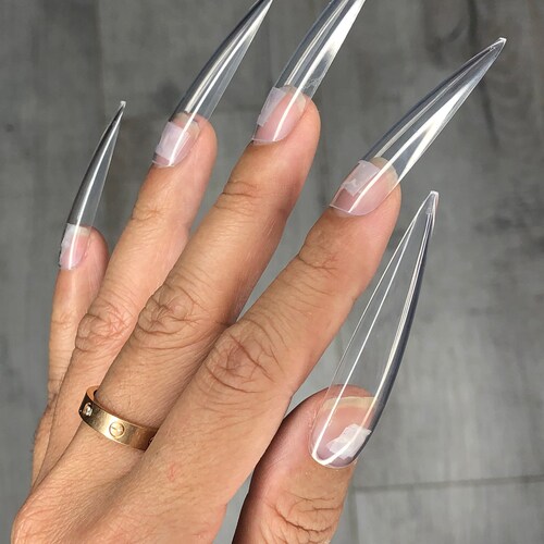 500 Pieces Medium Length Coffin Full Coverage Nail Tips - Etsy