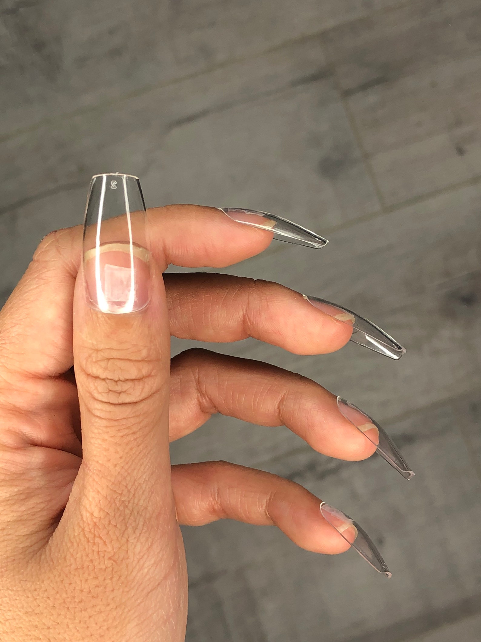 500 Pieces Medium Length Coffin Full Coverage Nail Tips - Etsy