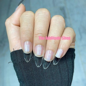 Medium Almond Full Soft Gel Coverage Nail Tips - Etsy