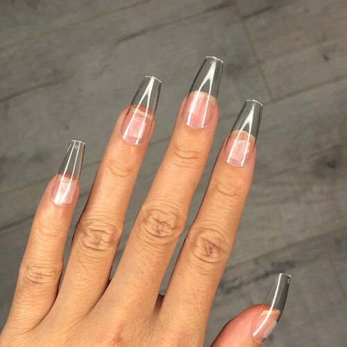 500 Pieces Coffin Xxl C Curve Half Cover Nail Tips Etsy