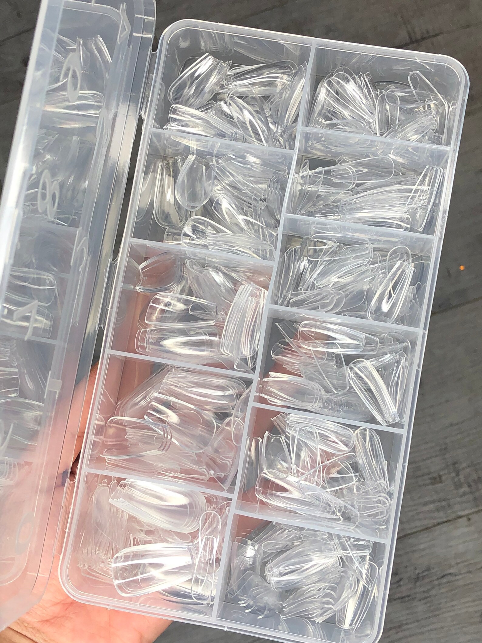 500 Pieces Medium Length Coffin Full Coverage Nail Tips - Etsy