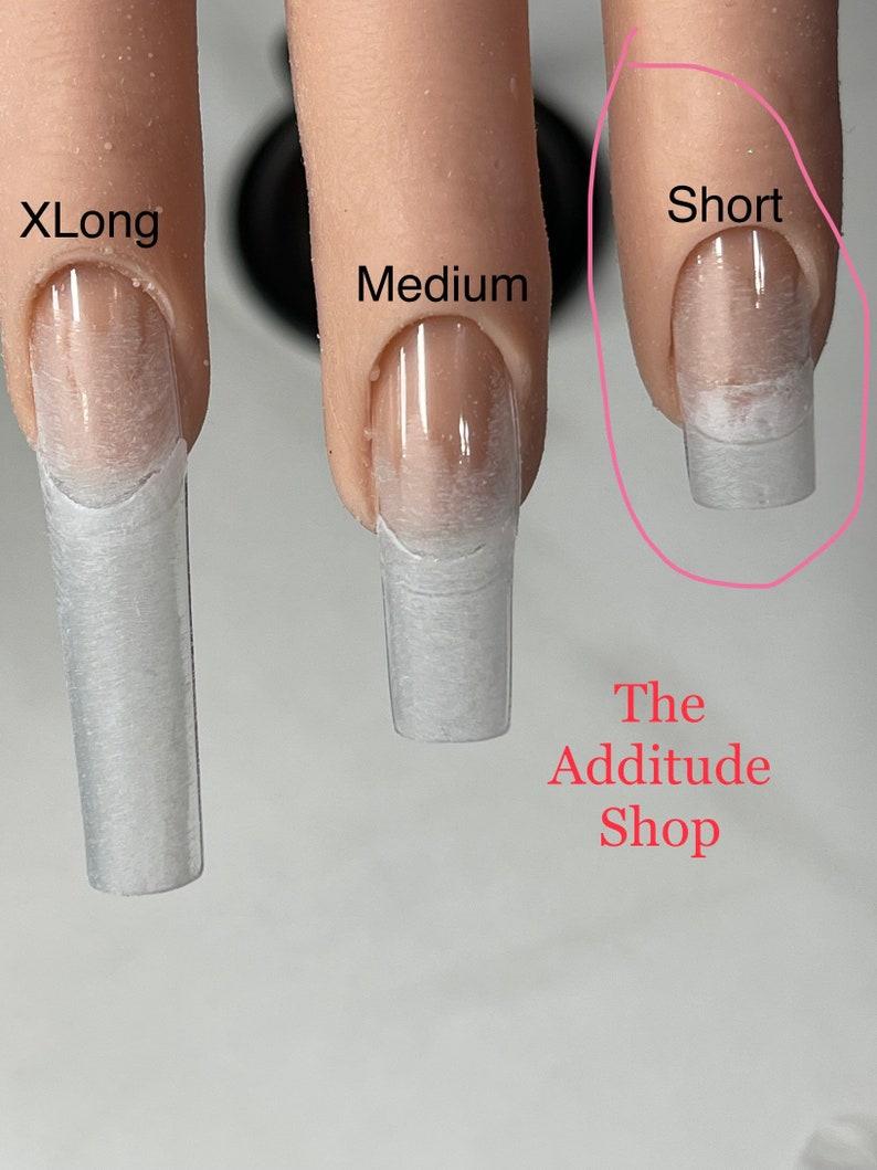 500 Pieces Half Cover Short Length Square Nail Tips - Etsy