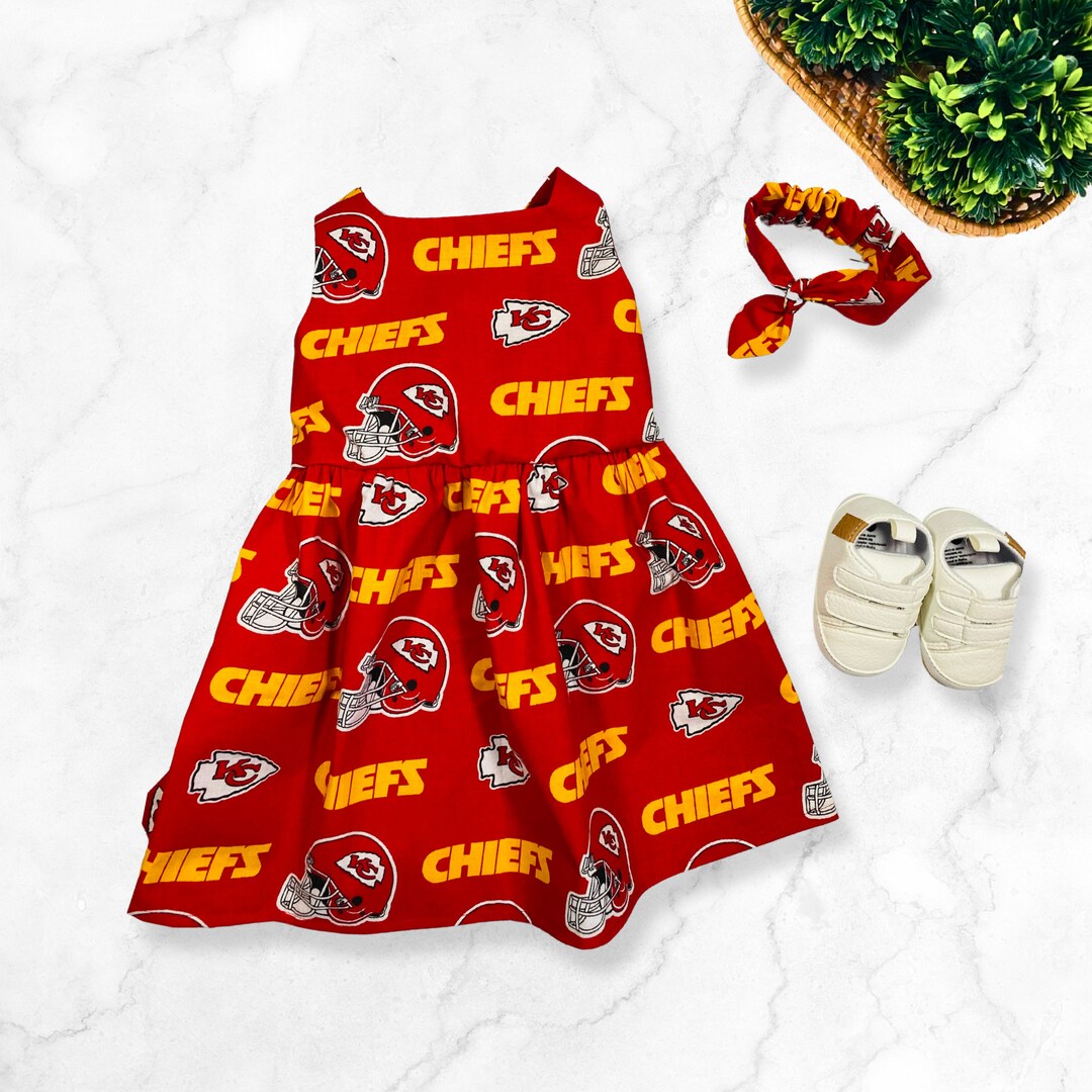 Kansas City Chiefs Football Fan Baby Infant Dress or Headband - Etsy