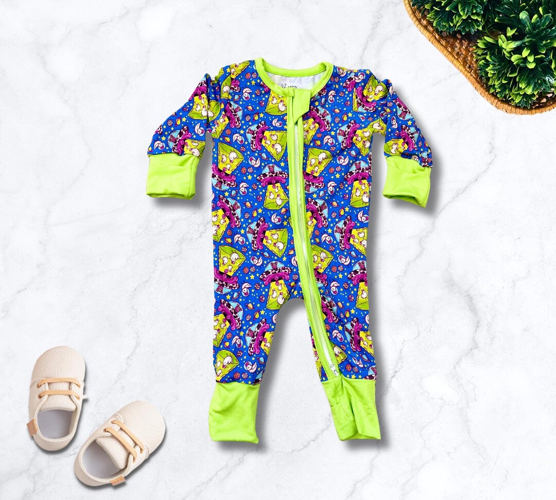 Cow Alien Abduction Bamboo Baby Sleeper, Two-way Zip - Etsy