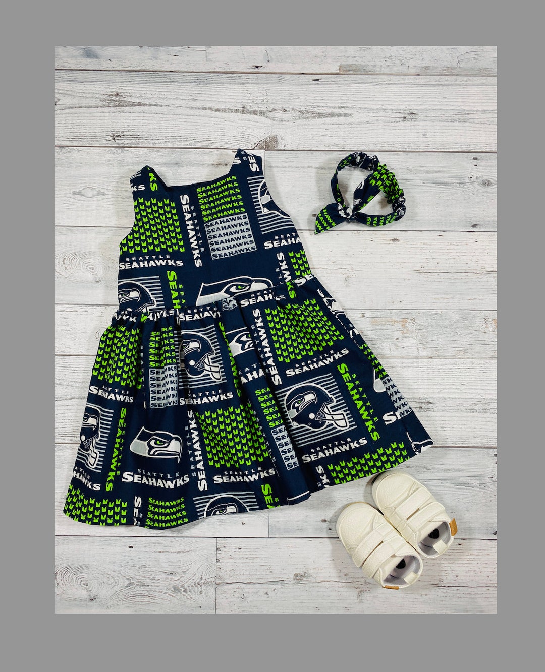 Seattle Seahawks Football Fan Baby Infant Dress or Headband - Etsy