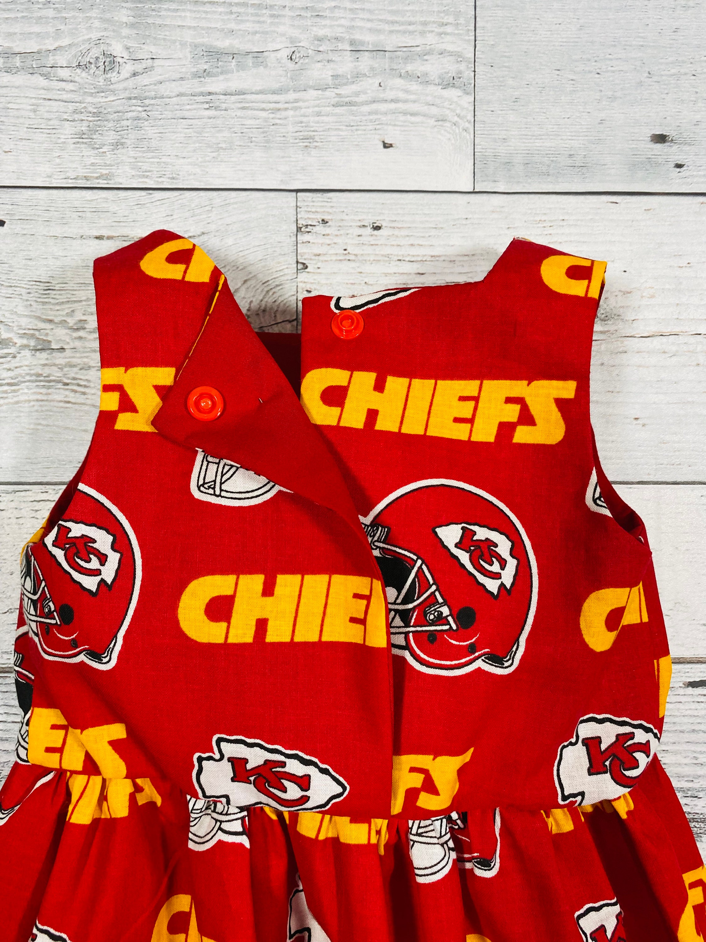 Kansas City Chiefs Football Fan Baby Infant Dress or Headband - Etsy