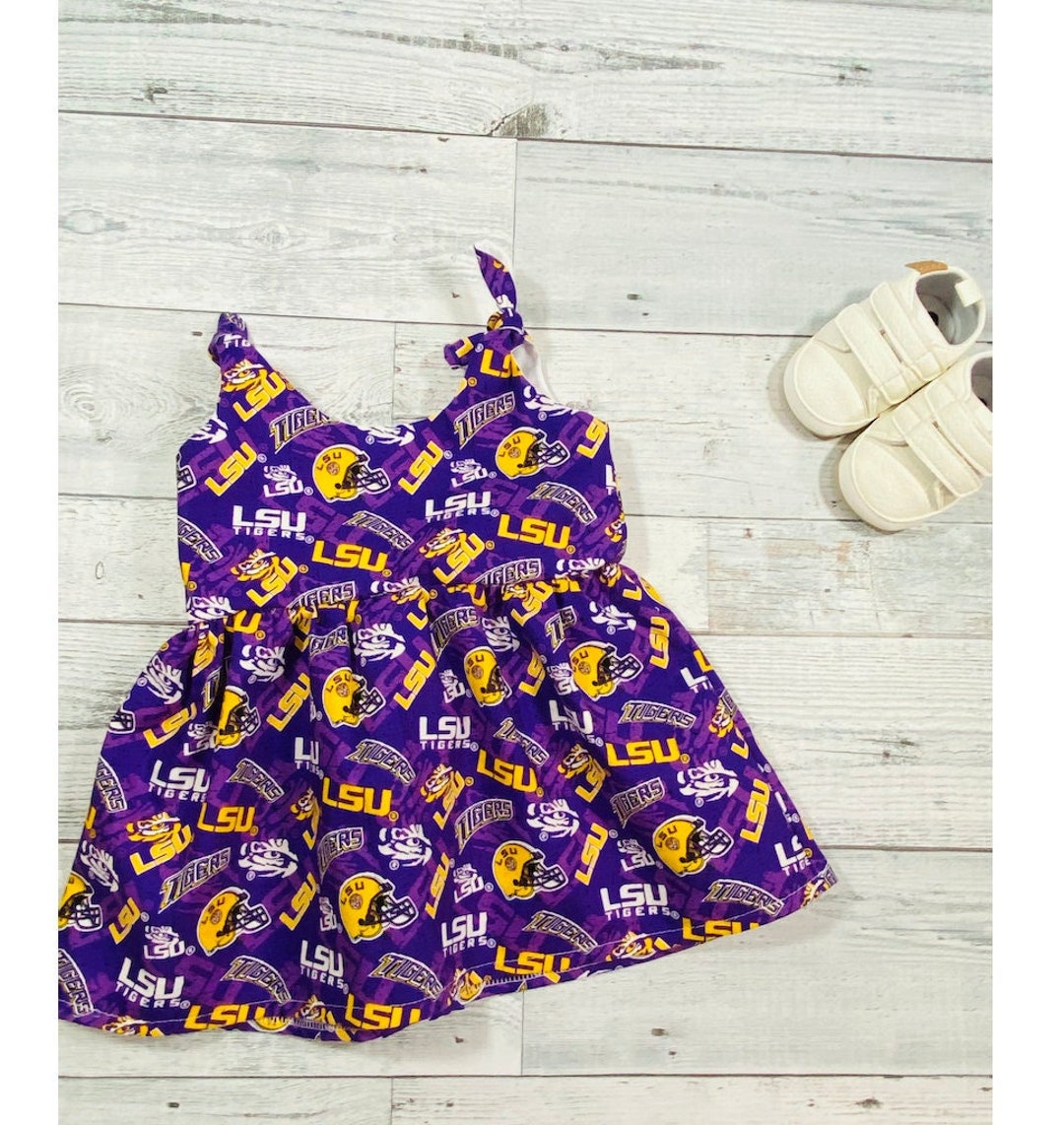 LSU Tigers Football Fan Baby Infant Dress Outfit - Etsy