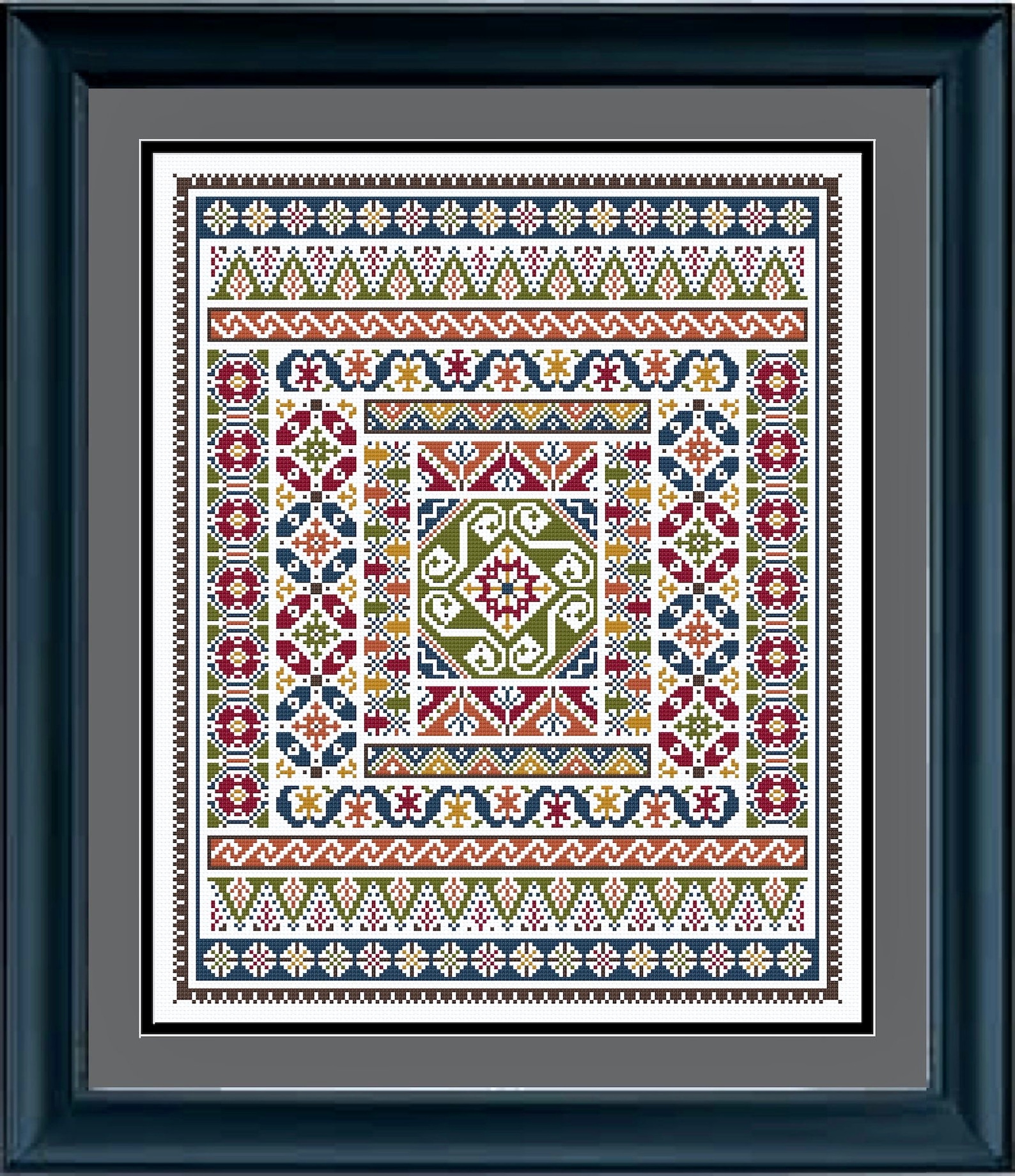 Portuguese Cross-Stitch Sampler | Etsy