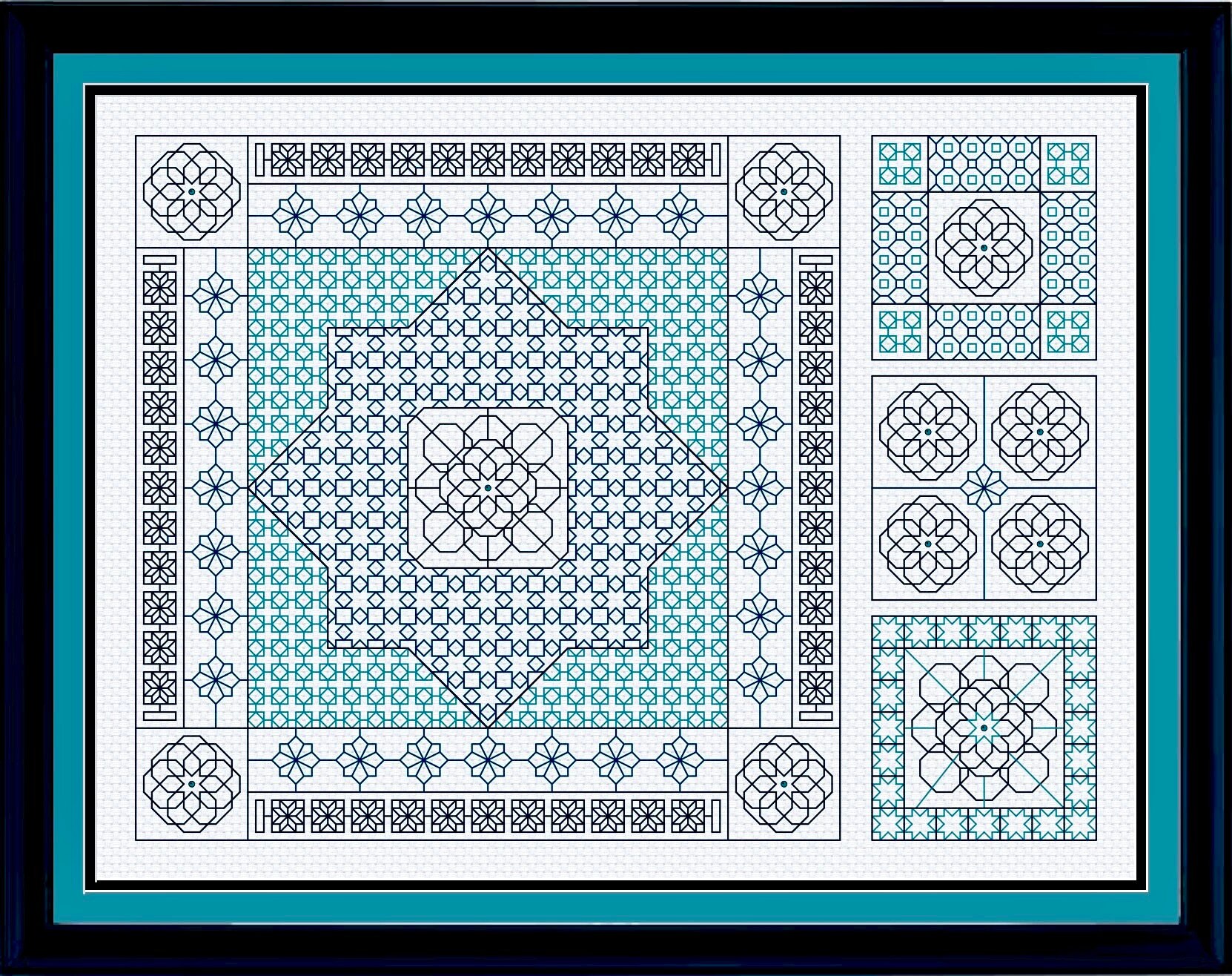 Small Blackwork Star | Etsy