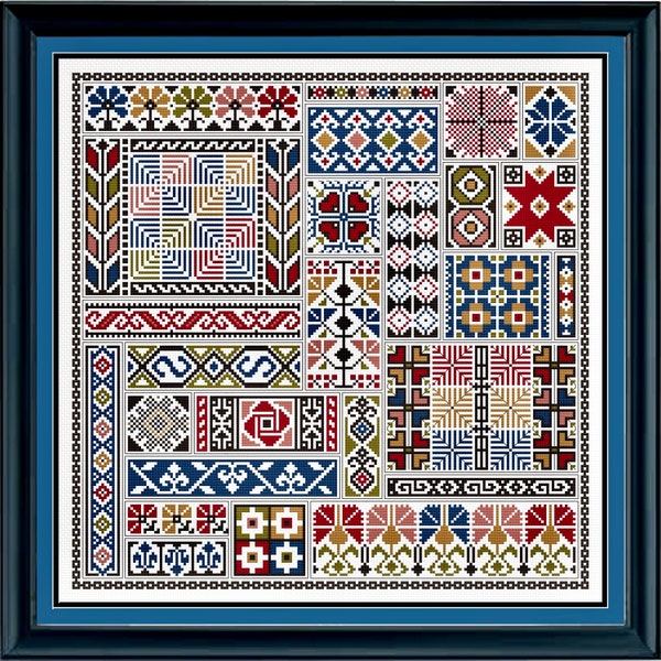 Embroidery Sampler Pattern - Etsy