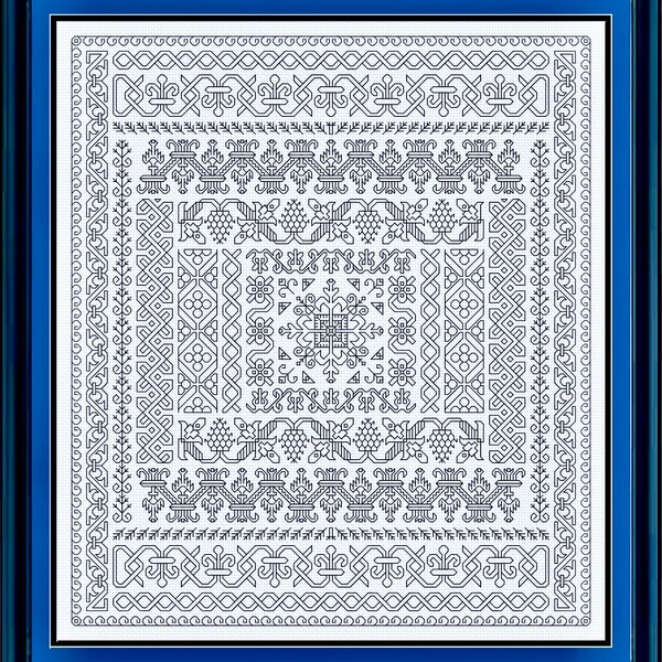 Blackwork Embroidery - Etsy UK