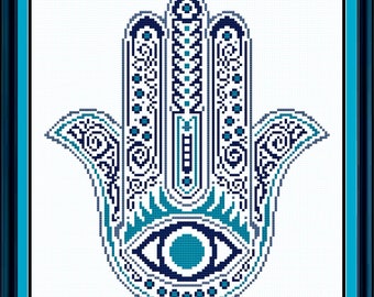Blue Hamsa - Etsy