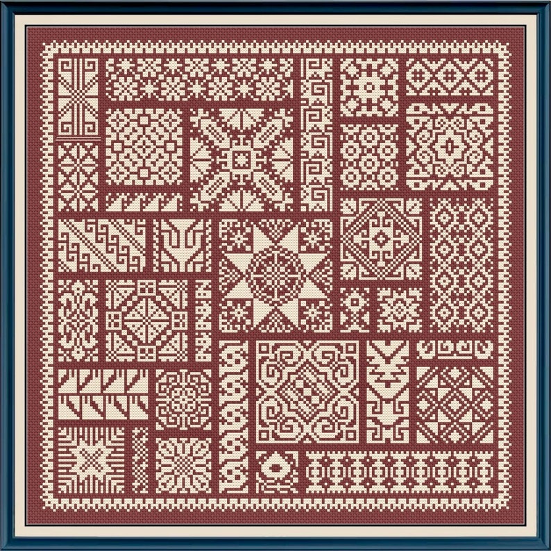 Heritage Collage - Cross Stitch Sampler Pattern - Etsy
