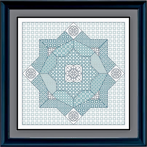 Large Blackwork Star | Etsy