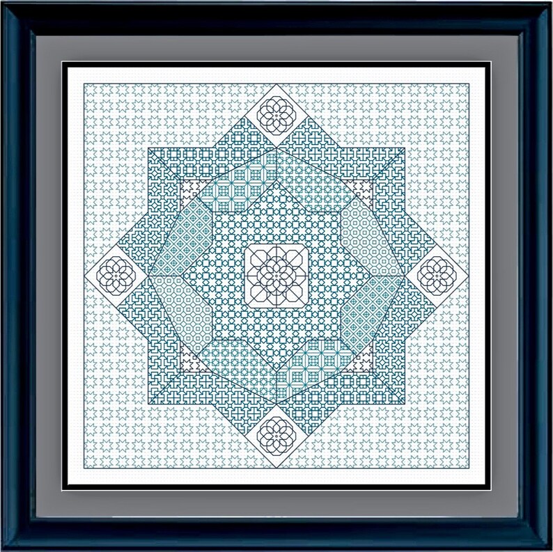 Large Blackwork Star | Etsy