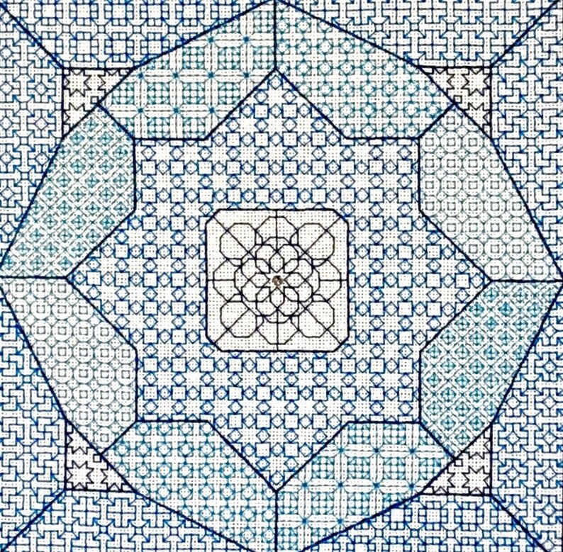 Large Blackwork Star | Etsy