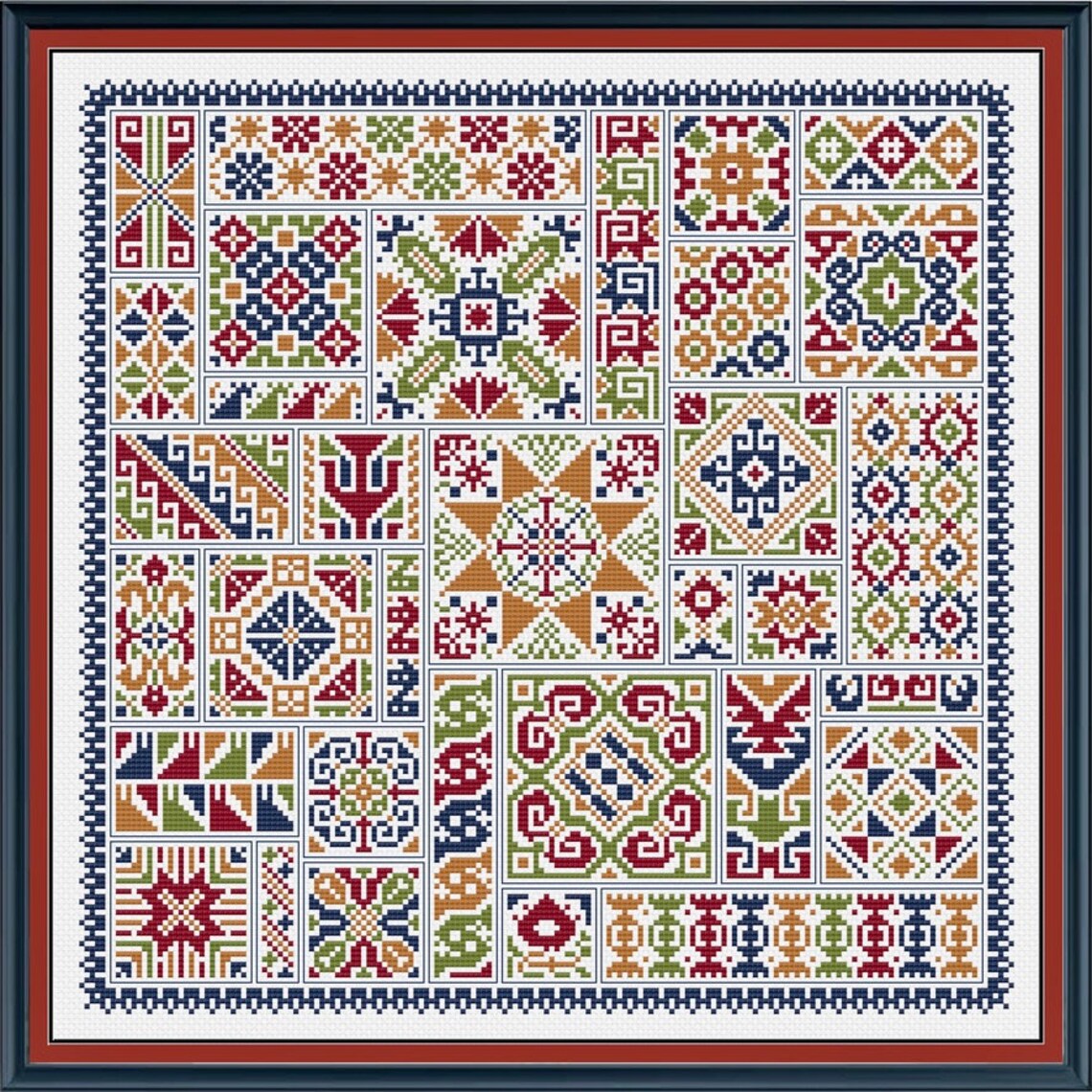 Heritage Collage - Cross Stitch Sampler Pattern - Etsy