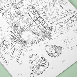 Cottagecore Apple Picking Coloring Sheet || Digital Download Coloring ...