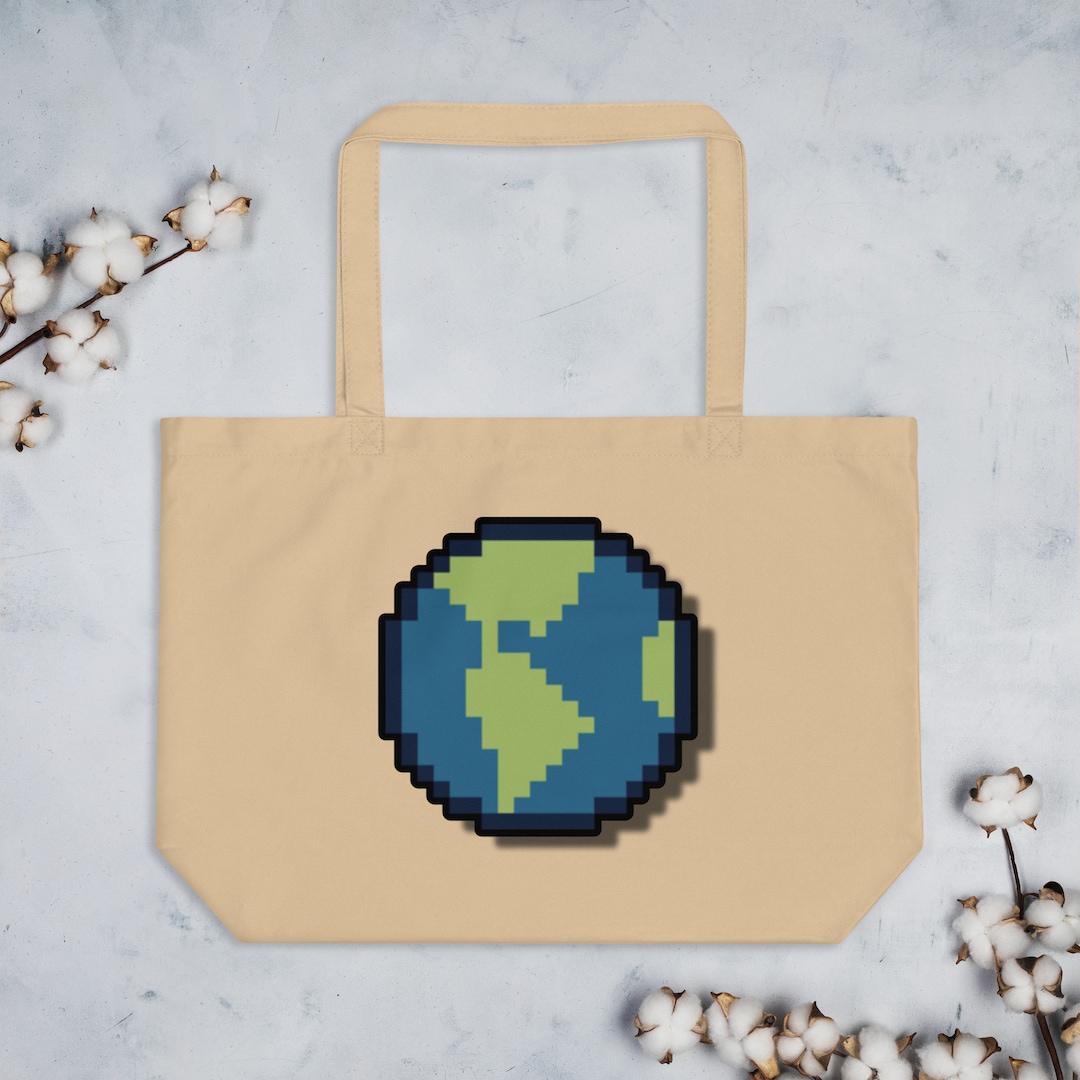Eco Earth Tote Bag, Sustainable Shopping Bag, Reusable Shoulder Pack ...