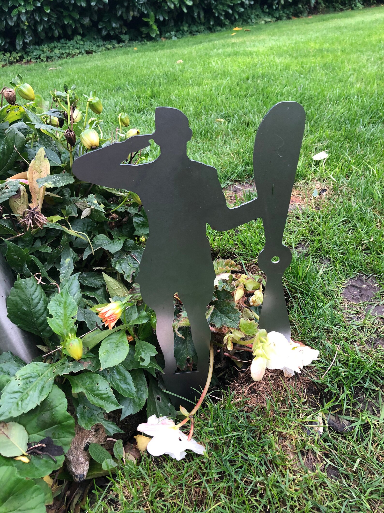 RAF Silhouette, Airman, War Art, Garden War Art, Remembrance, Lest We ...