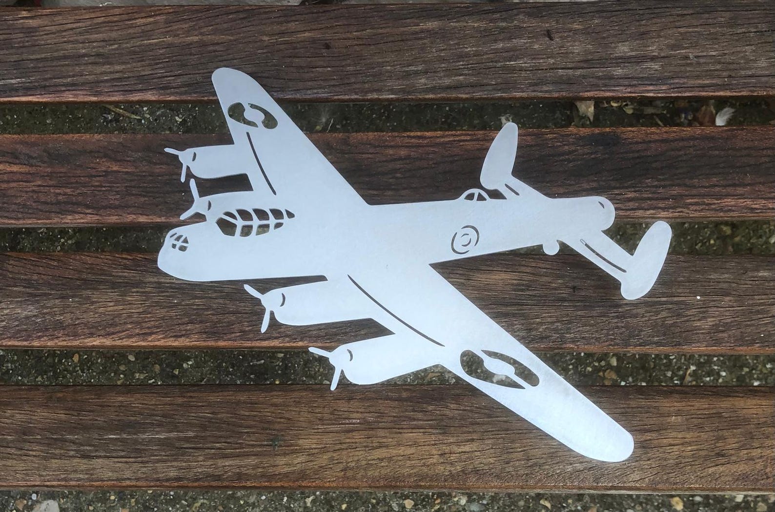 RAF Lancaster Bomber, Aircraft, War Plane, Remembrance , Garden Gift ...