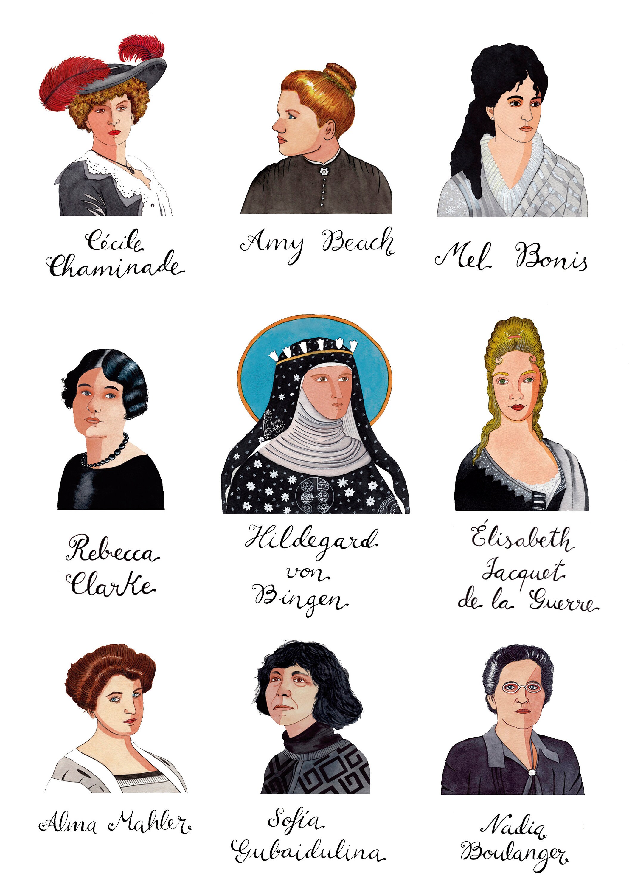 Woman Composer Poster / Women Composers Poster / Composer - Etsy