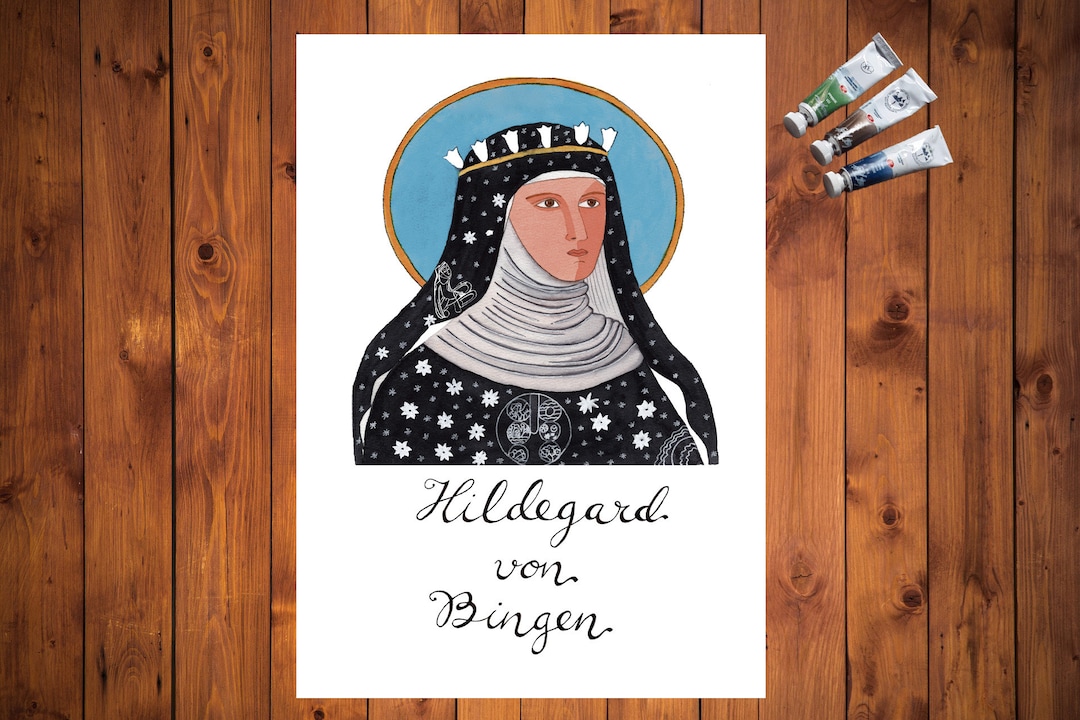 Hildegard Von Bingen / Illustration of Women Composers / Composers ...